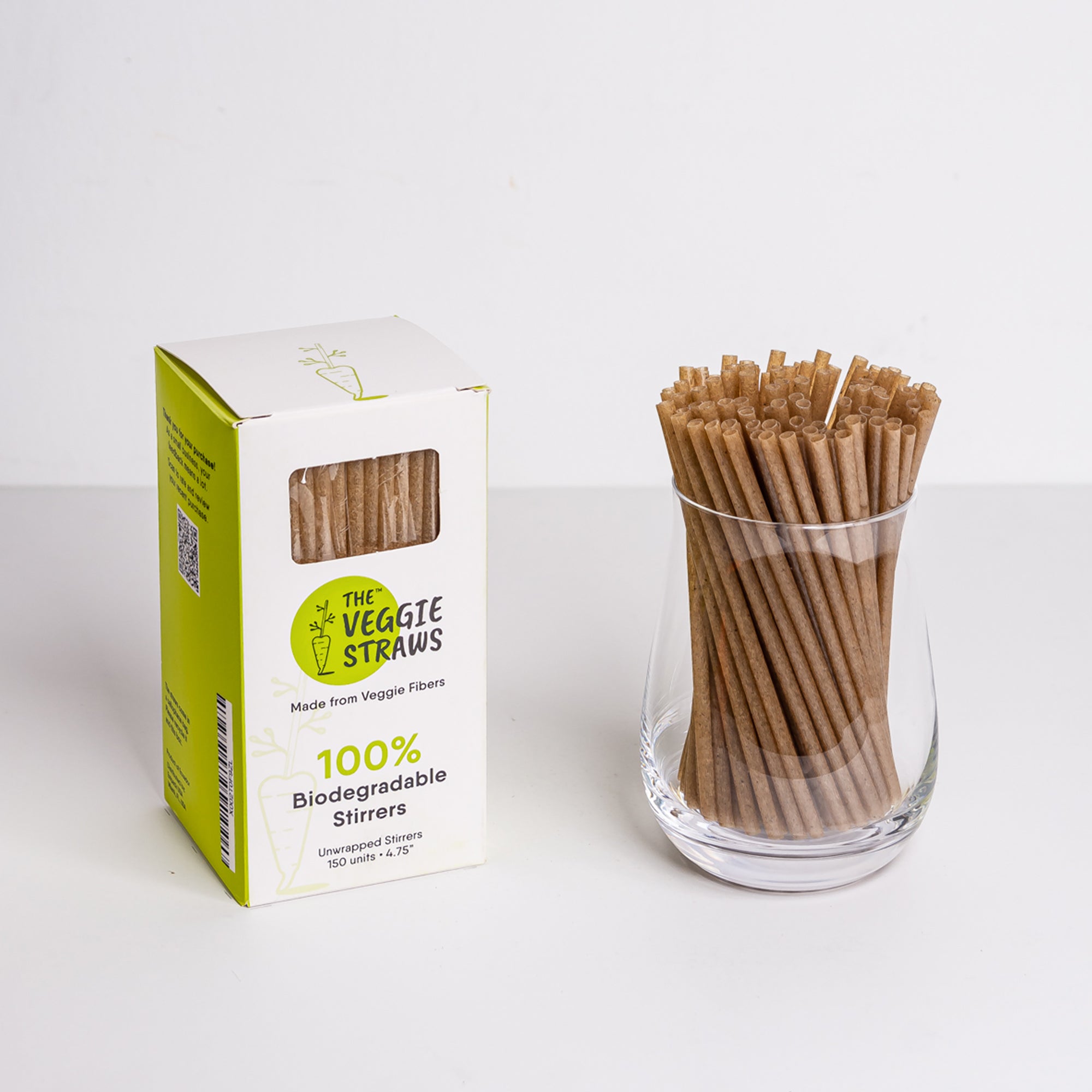 The Veggie Straws | 100% Biodegradable Straws-Gluten Free