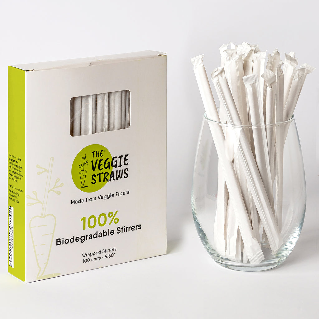 Biodegradable Wrapped Veggie Stirrers – The Veggie Straws